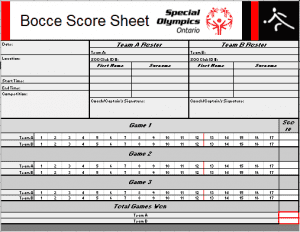Score Sheet – Bocce Teams | Resource Library