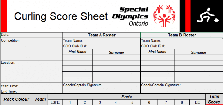Curling Score Sheet | Resource Library